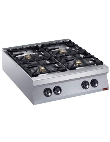 Cuisinière 4 feux gaz -TOP- AGA - Diamond - G22/4B8T-AGA