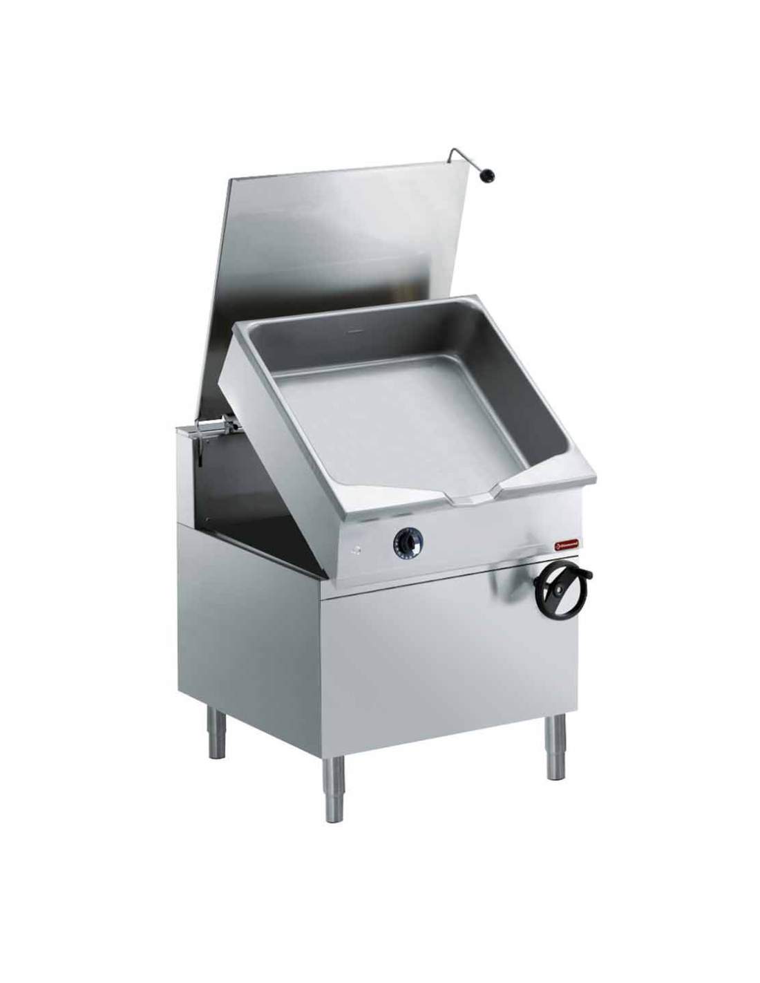 Sauteuse gaz basculante, cuve en "Duomat" 80 litres, sur meuble- AGA ...