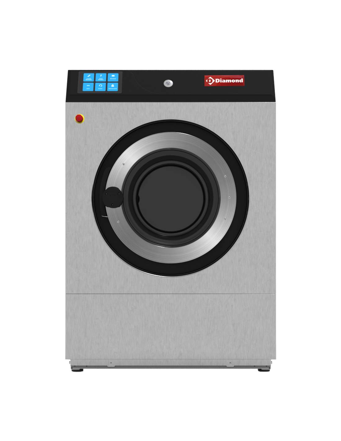 Lave-linge à sceller "inox" 23 kg, avec TOUCH SCREEN - Diamond - DRW23-TS/N