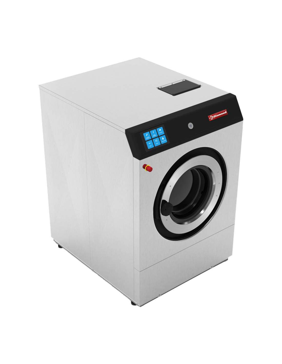 Lave-linge à sceller "inox" 23 kg, avec TOUCH SCREEN - Diamond - DRW23-TS/N