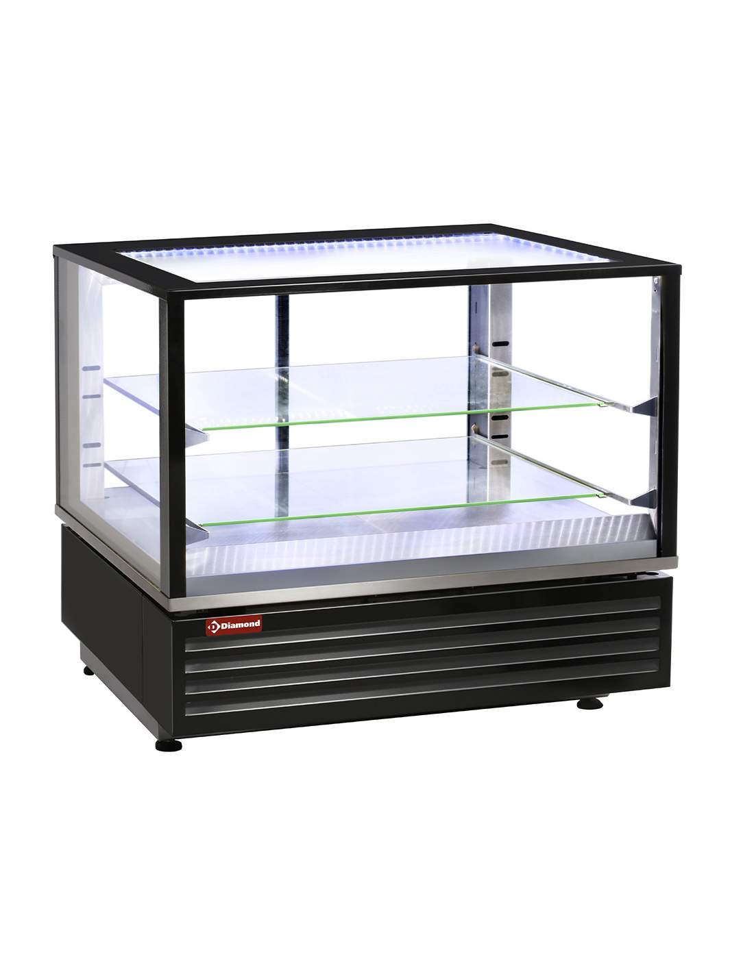 Vitrine chauffante EN ou GN, ventilée, 2 niv., NOIRE - Diamond - VHDP ...